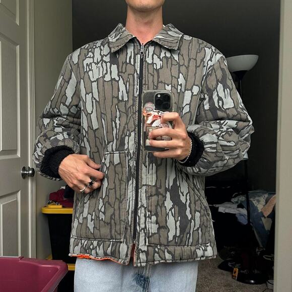 American Vintage | Jackets & Coats | Vintage 8s Reversible Camo Tre ...